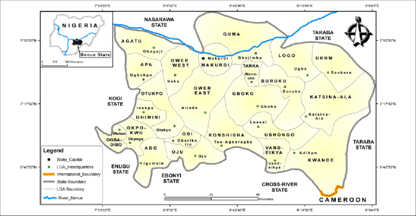 List of Local Government Area In Benue